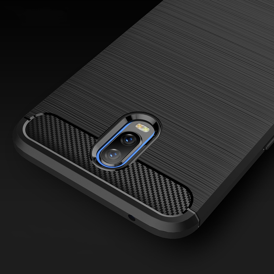 Flexi Slim Carbon Fibre Case for Oppo R17 (Black)